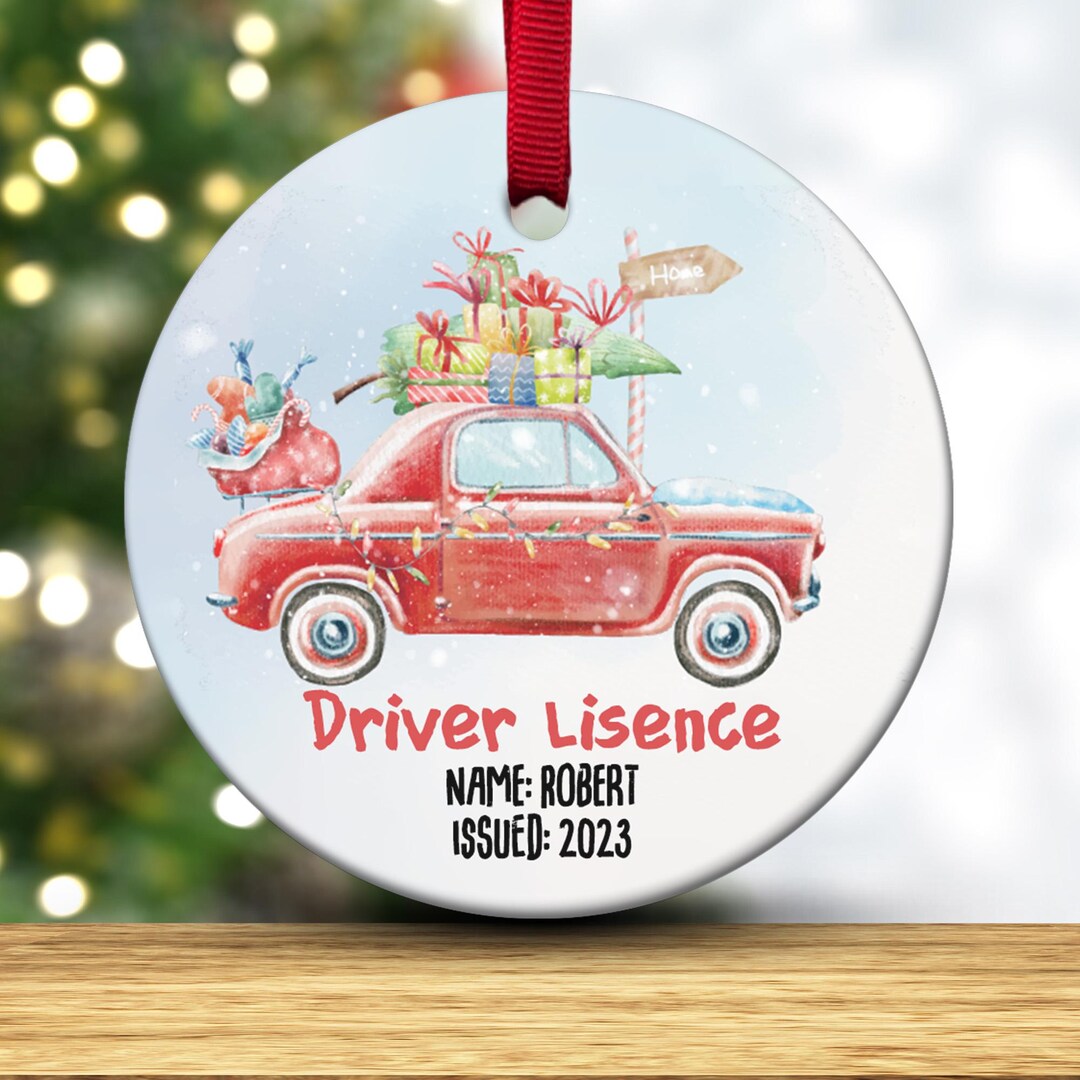 Personalized New Driver Christmas Ornaments, New Driver Ornaments ...