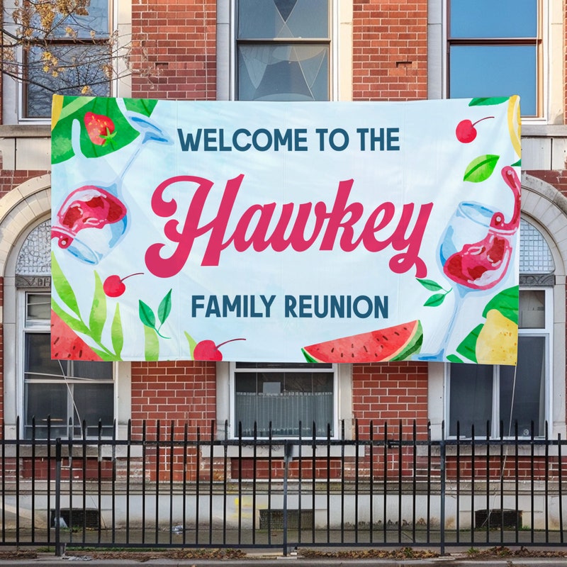 Reunion Banner - Etsy
