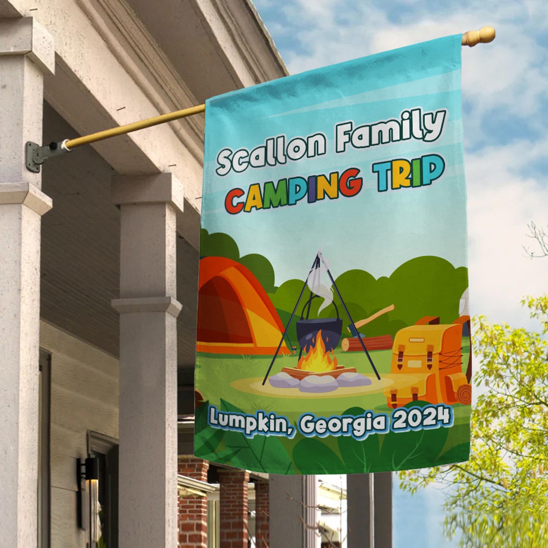 Personalized Camping Flag,custom Family Garden Flag,personalized Yard ...
