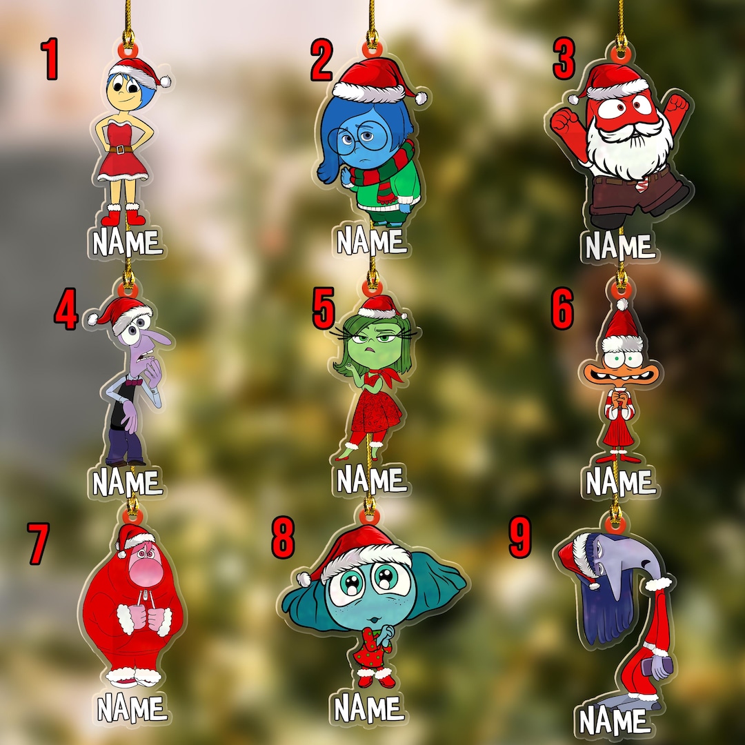 Personalized Disney Inside Out Christmas Ornament, It's Okay to Feel ...