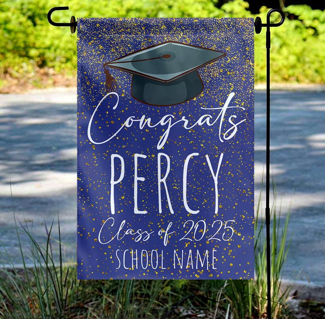 Custom Graduation Flag, Graduate Yard Sign, College Grad Flag,college ...