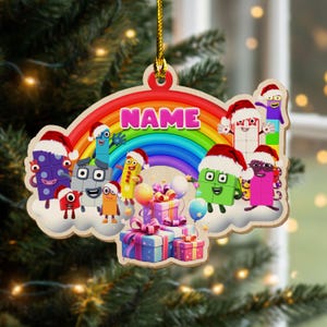 Personalized Numberblocks Cutout Ornament, Numberblocks Christmas ...