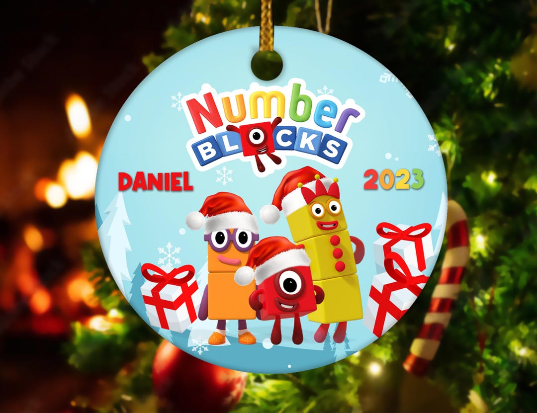 Custom Numberblocks Christmas Ornament, Cartoon Christmas Ornament ...