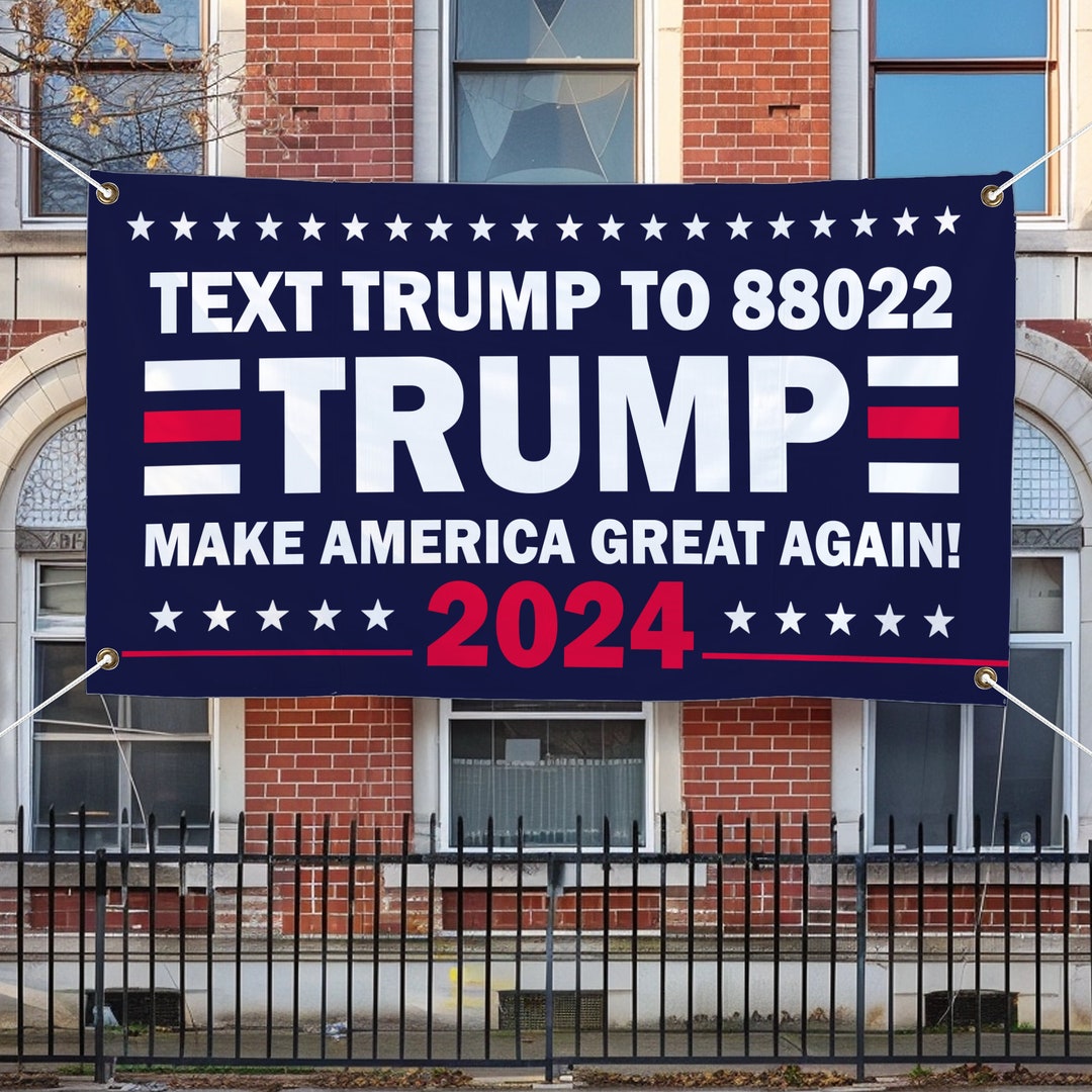 Trump 2024 Banner, Trump Make America Great Again Banner, MAGA ...