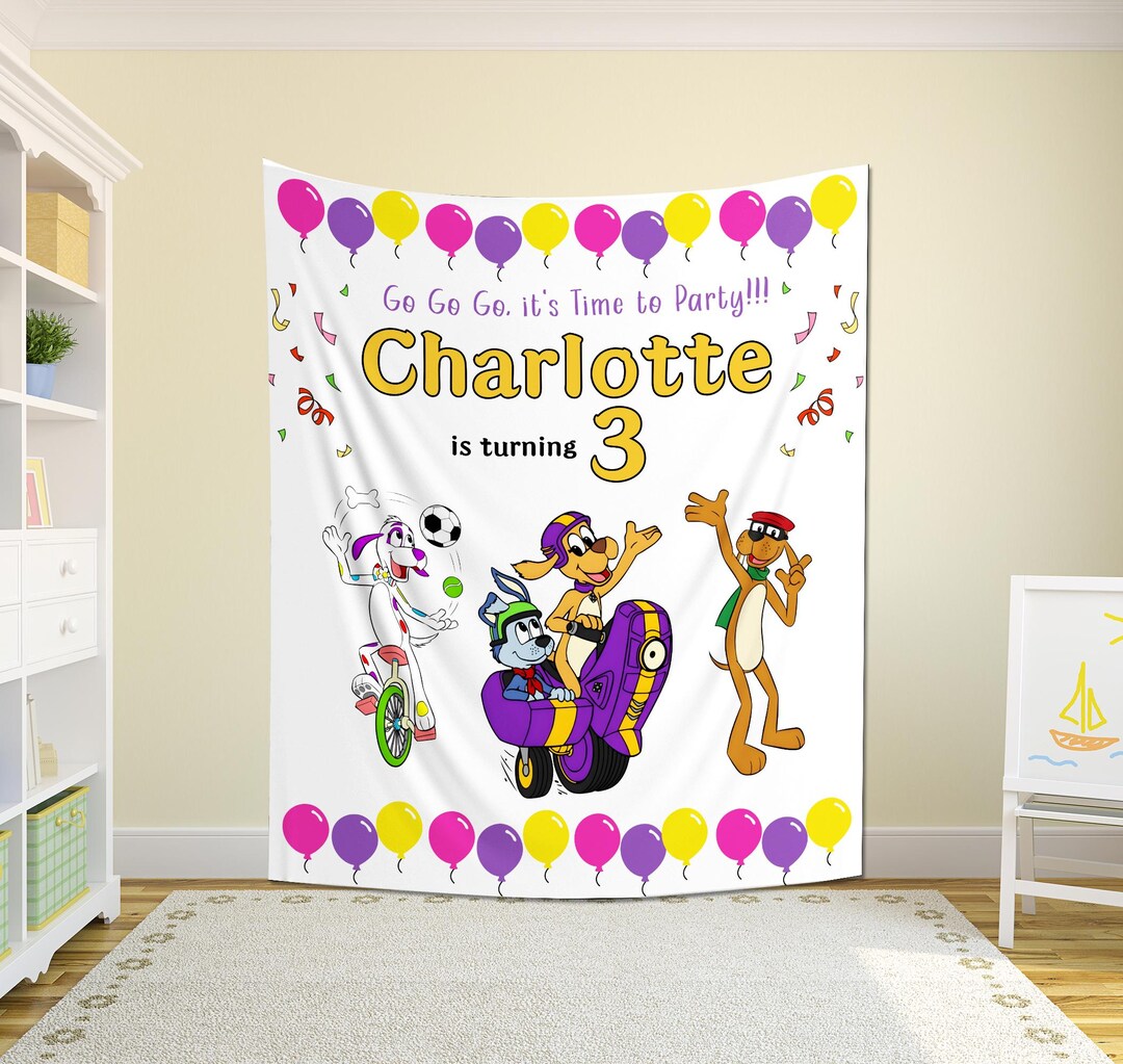 Go Dog Go Birthday Backdrop, Go Dog Go Birthday, Custom Go Dog Go ...