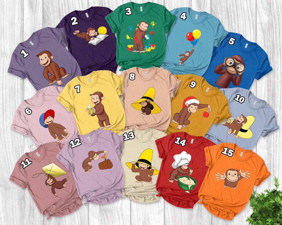 Curious George Shirt, Curious George Family Birthday Shirt,curious ...