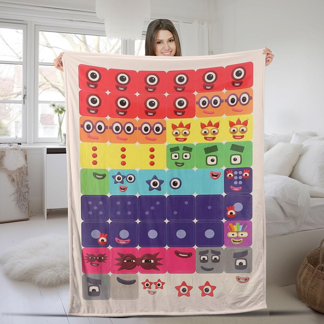 Numberblocks Custom Name Bedding Set – Personalized Number Blocks ...