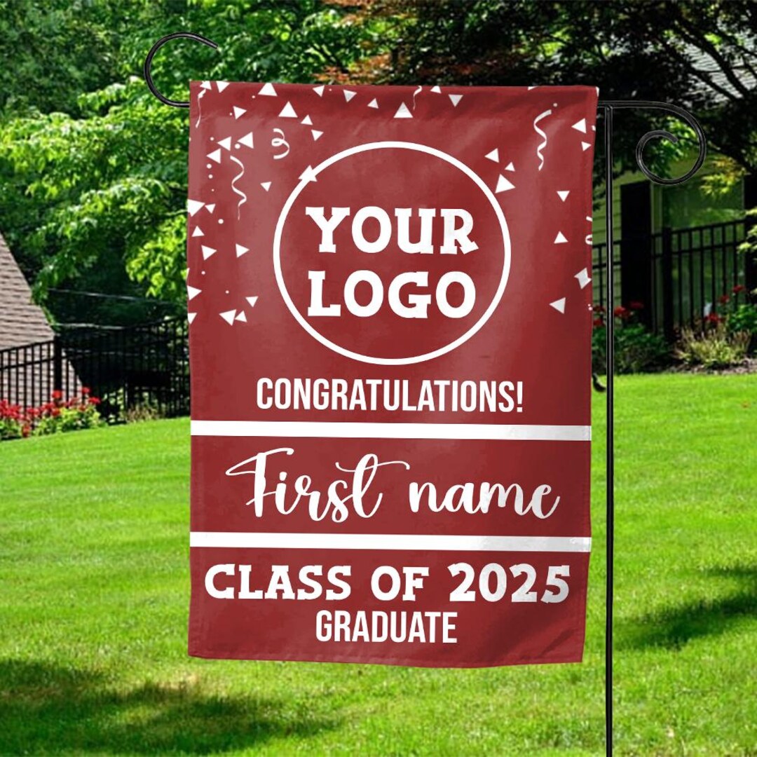 Custom Graduation Flag, Graduate Yard Sign, College Grad Flag,college ...