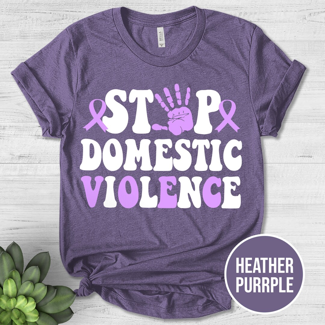 Domestic Violence Awareness Shirt, in October We Wear Purple Shirt ...