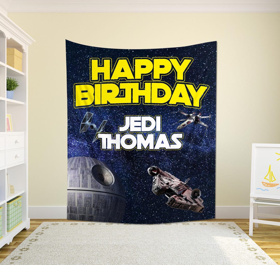 Star Wars Birthday, Star Wars Birthday Banner, Custom Star Wars ...