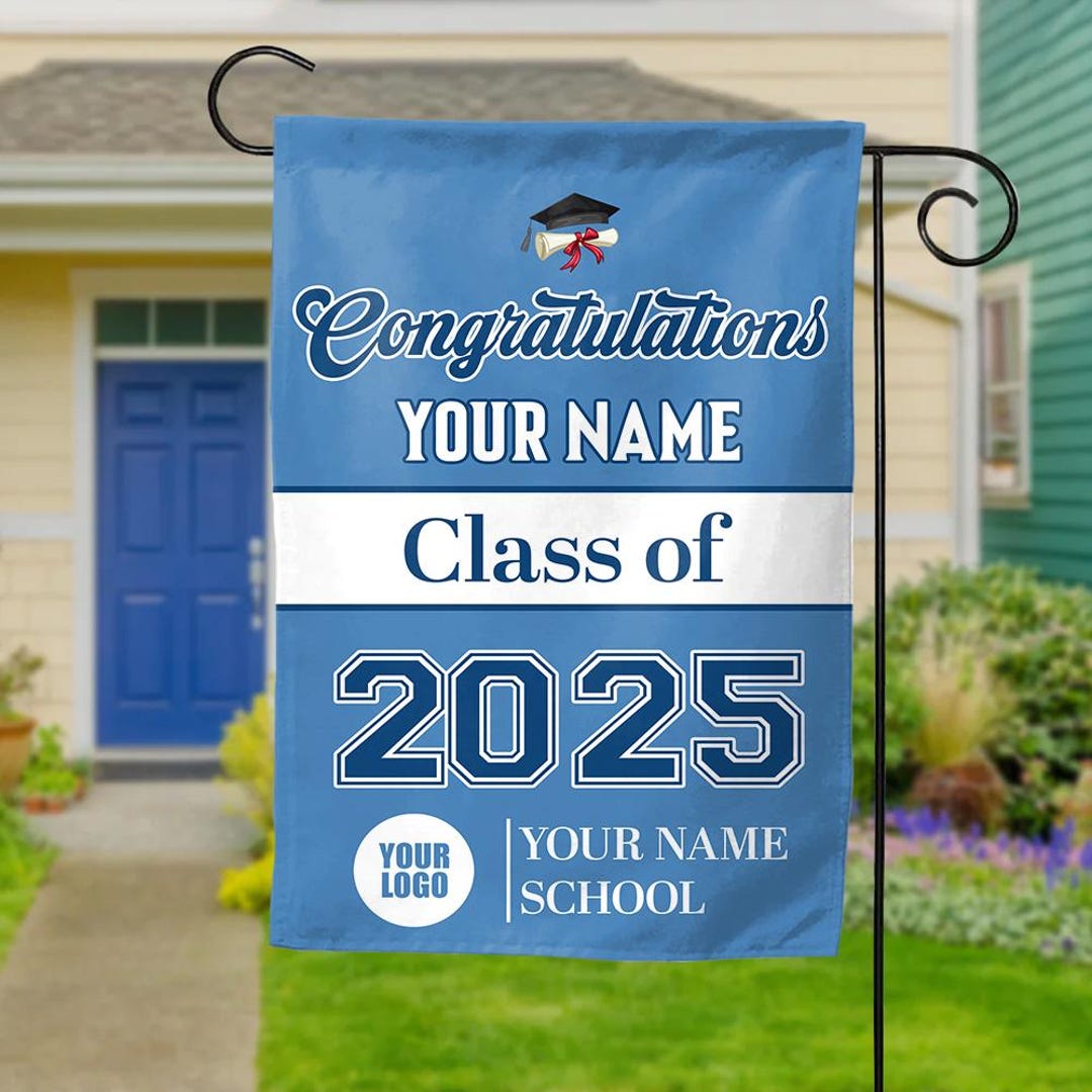 Custom Graduation Flag, Graduate Yard Sign, College Grad Flag,college ...