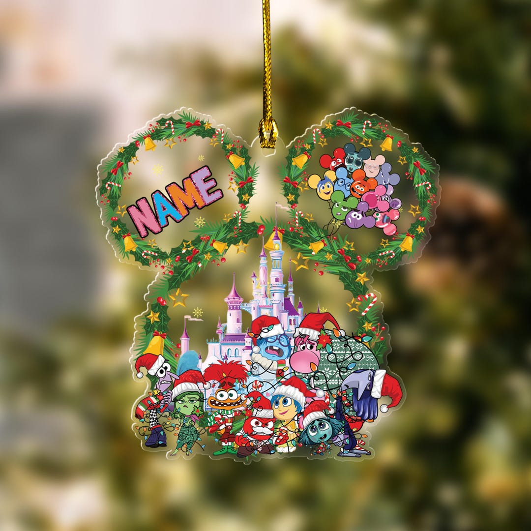 Personalized Disney Inside Out 2 Christmas Ornament, Custom Name Joy ...