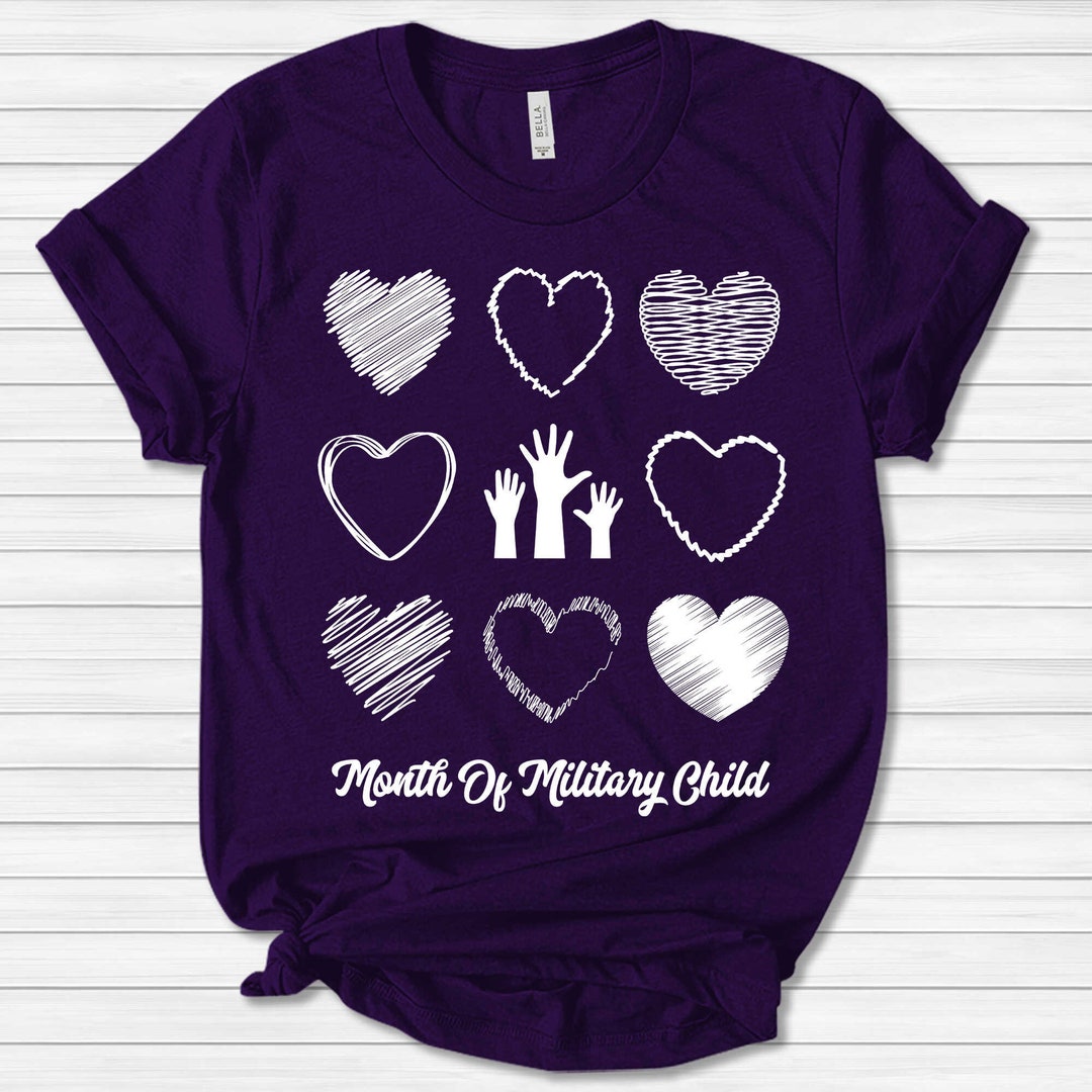 Month of Military Child Shirt, Military Awareness Shirt, Military ...