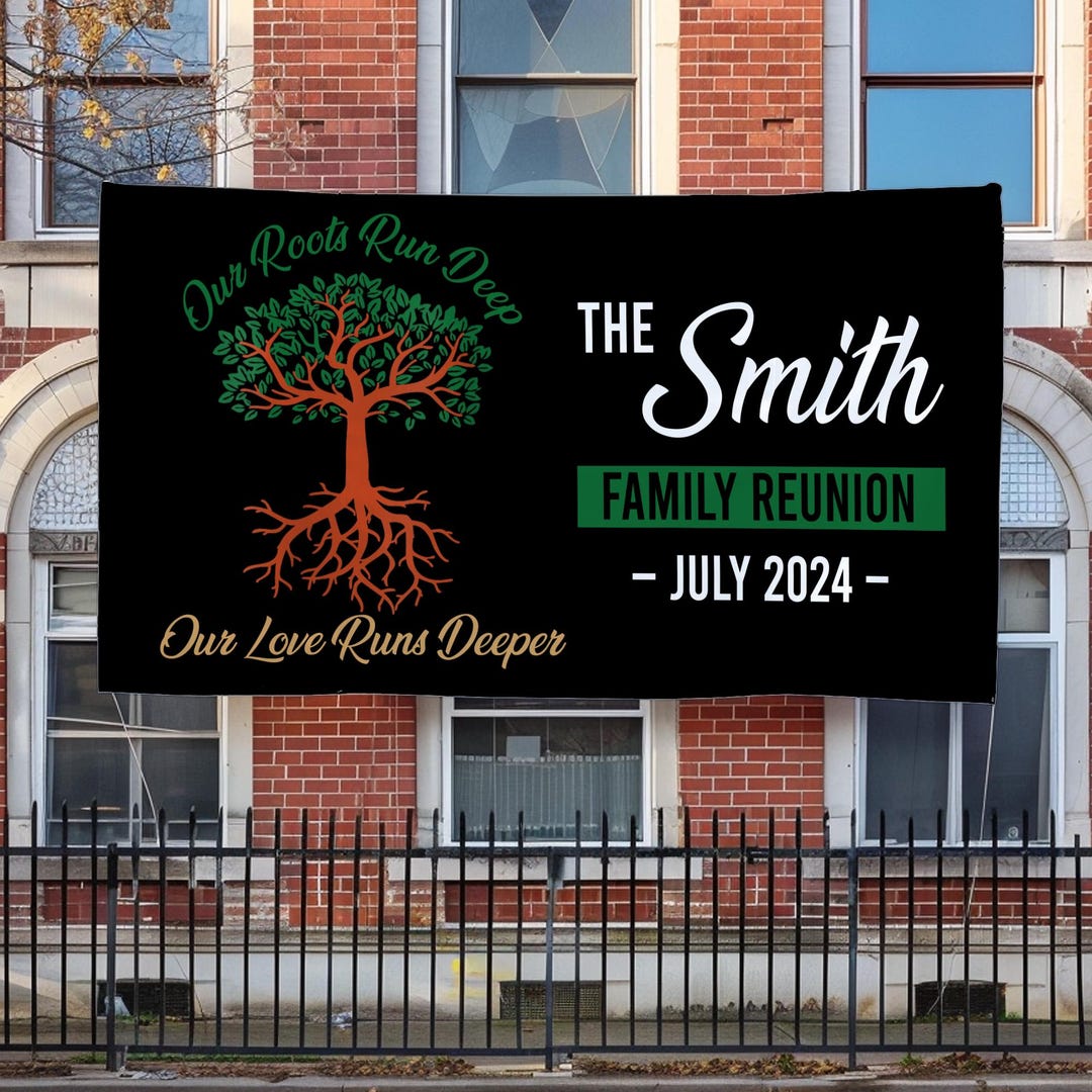 Custom Family Reunion Banner, Family Reunion Decor, Family Gathering ...