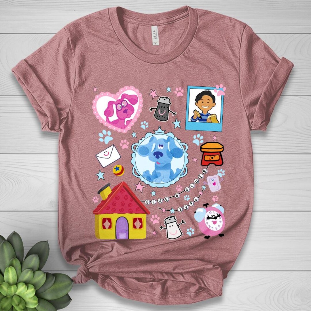 Coquette Bow Bracelet Blue Clues Baby Tee Crop Top,blue Dog Lovers ...