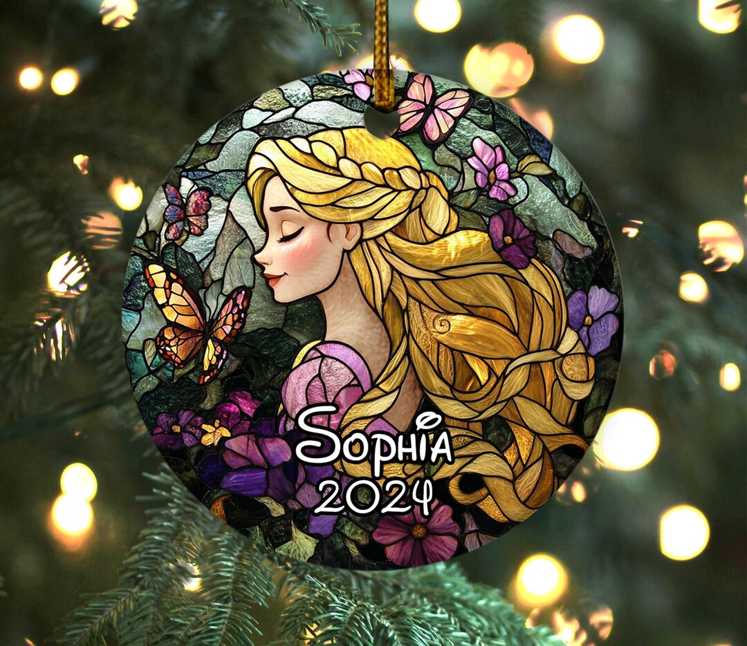 Custom Princess Rapunzel Ornament, Princess Ornament, Princess Gift ...