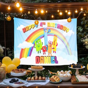 Numberblocks Birthday Banner for Baby, Custom Name Numberblocks ...