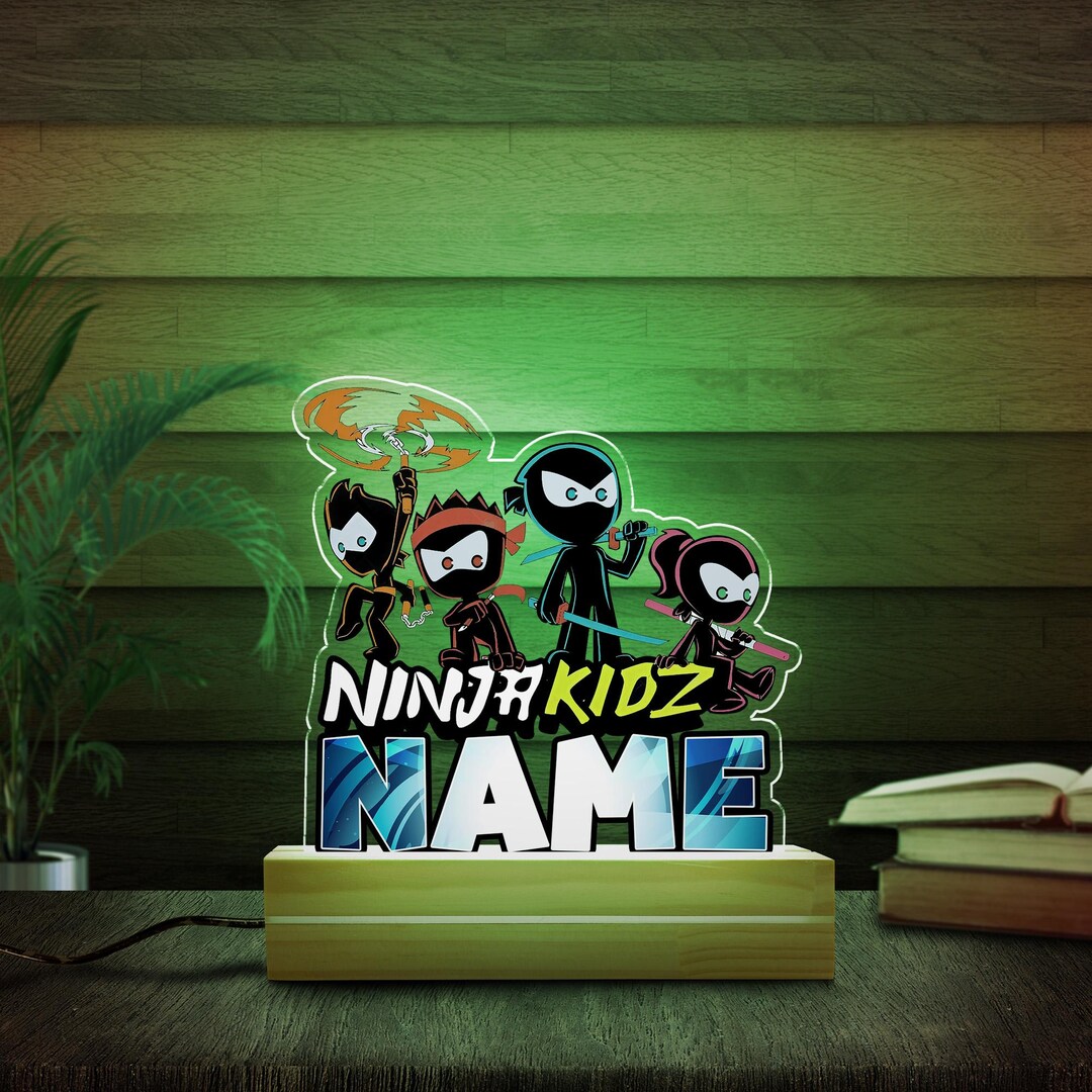 Custom Ninja Kidz Night Light, Ninja Kidz Warrior Night Light, Ninja ...