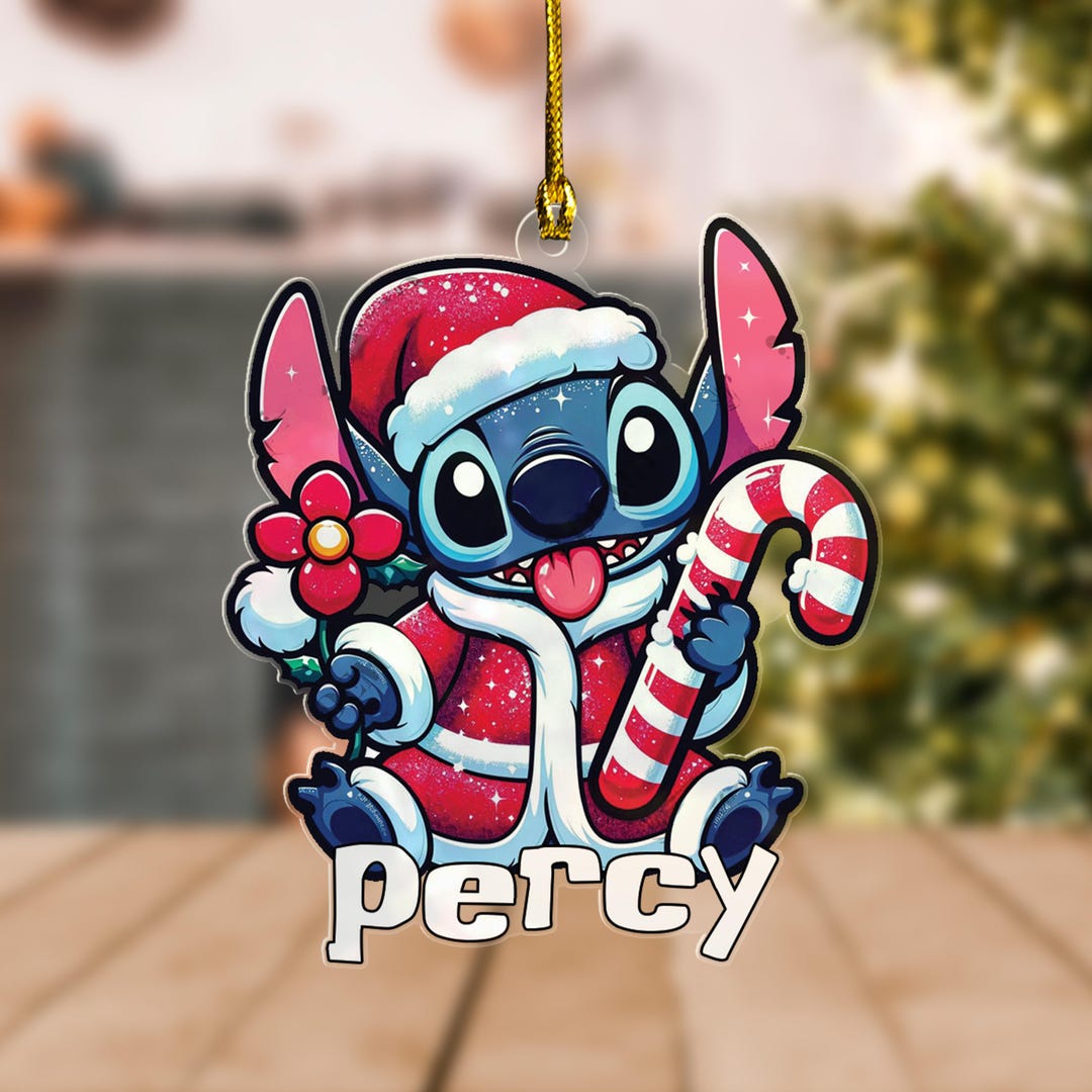 Personalized Stitch Christmas Ornament, Lilo and Stitch Ornament ...