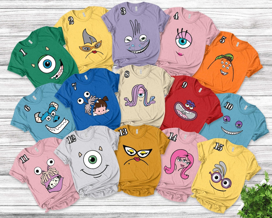 Monster INC Halloween Costume Shirt, Monster Halloween Group Shirts ...