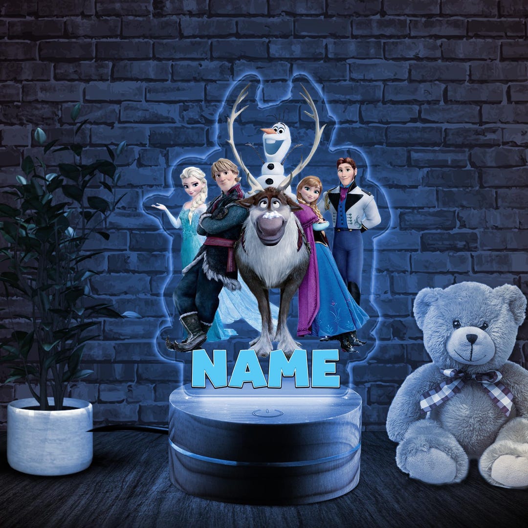 Personalized Disney Frozen Princess Elsa Anna Night Light, Frozen ...