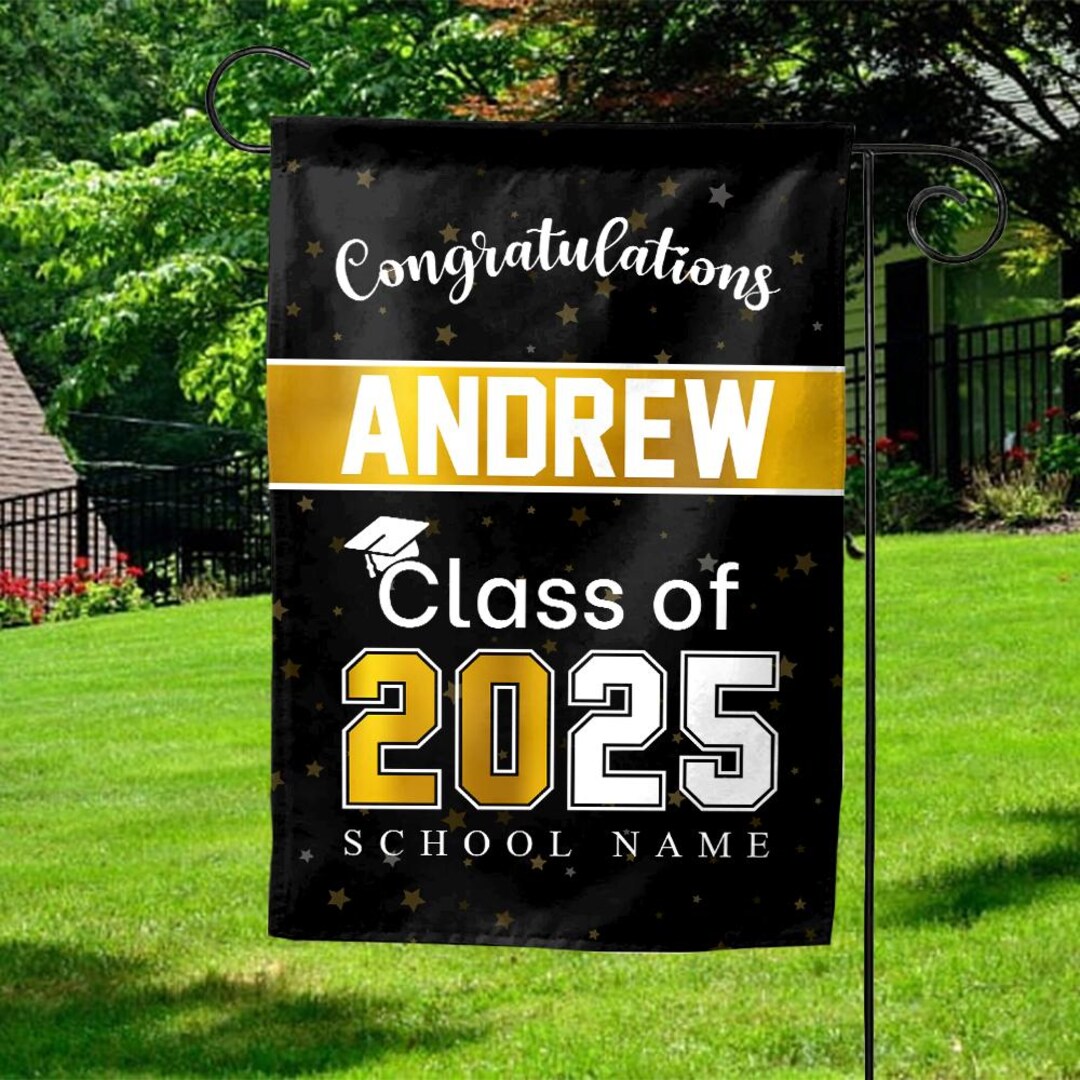 Custom Graduation Flag, Graduate Yard Sign, College Grad Flag,college ...