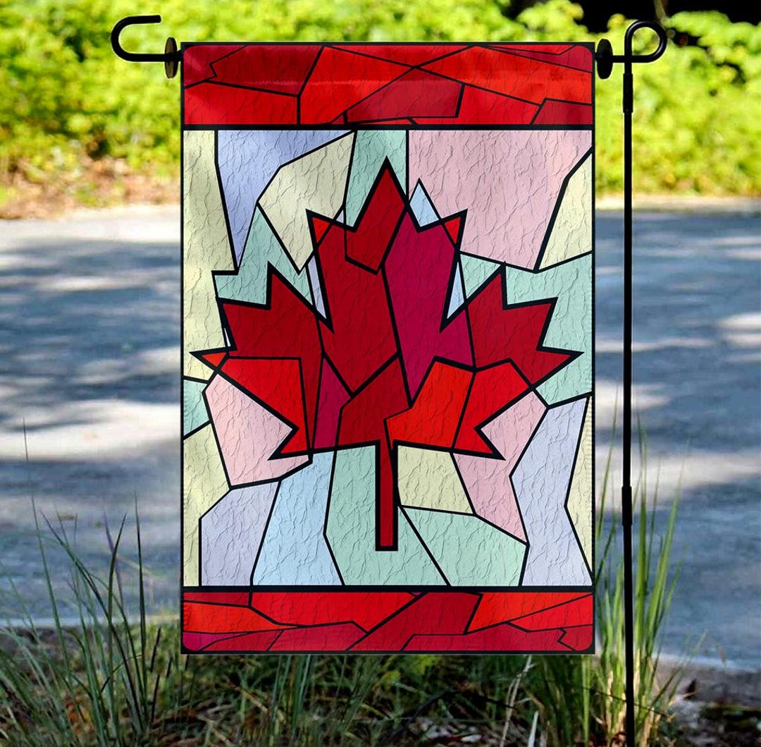 Canada Flag Stained Glass Canada Flag for Garden, Canada is Not for ...