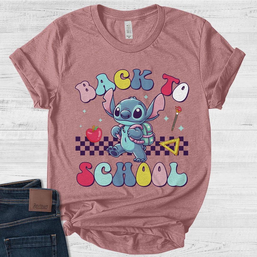 Custom Disney Stitch Back to School Shirt, Comfort Colors Shirt, First ...
