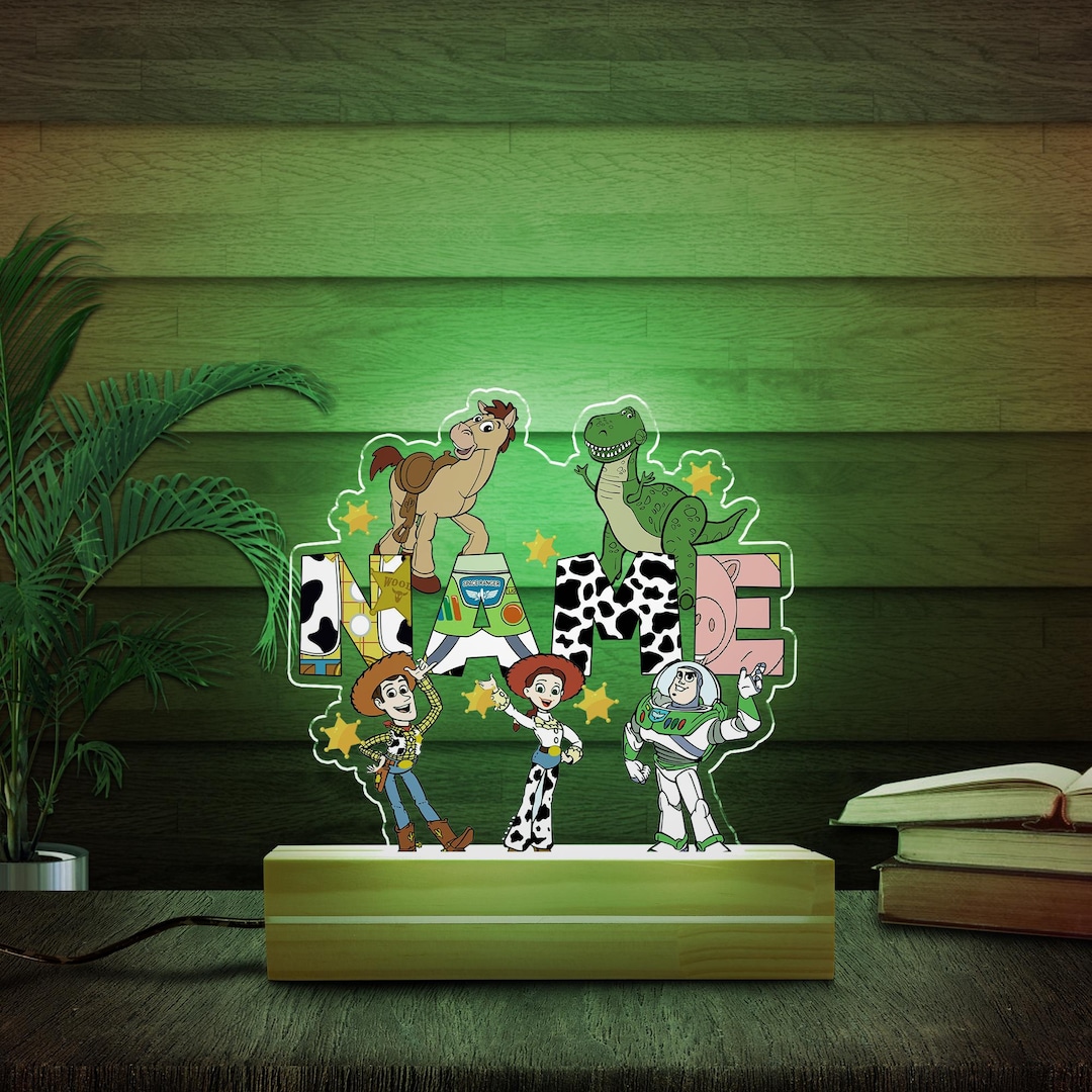 Personalized Disney Toy Story Night Light, Buzz Lightyear LED Lamp ...