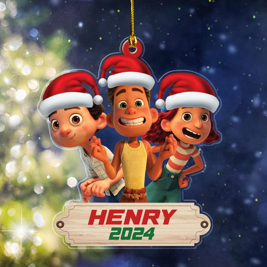 Personalized Luca Christmas 2024 Ornament, Luca and Friends 2024 ...