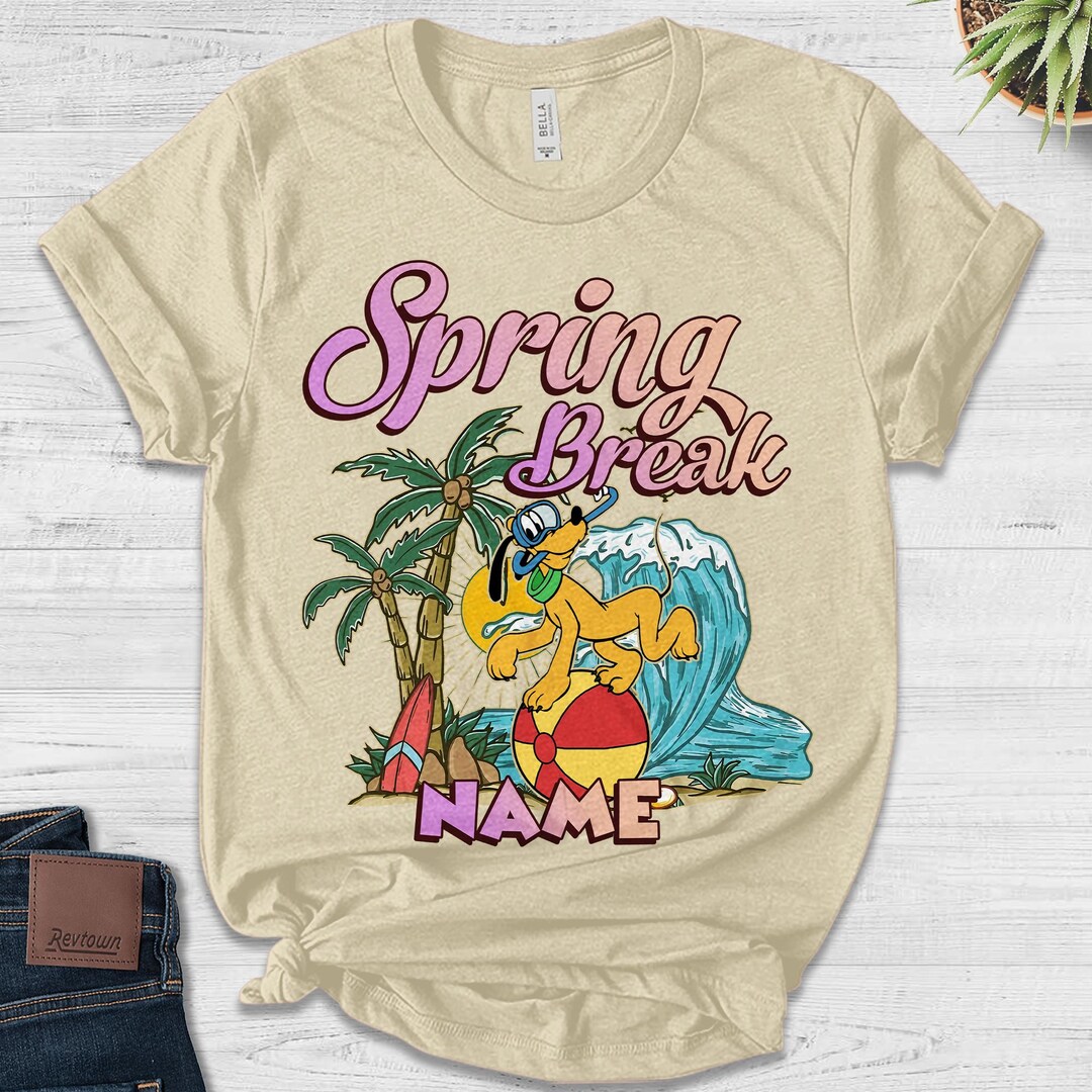 Retro Disney Spring Break Shirt, Mickey and Friends Spring Break Crew ...