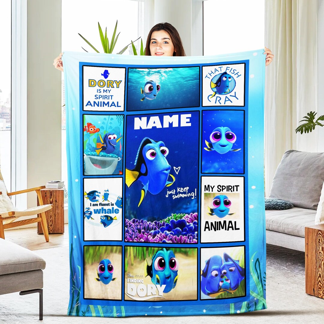 Personalized Finding Nemo Blanket, Finding Nemo Fleece Blanket, Nemo ...