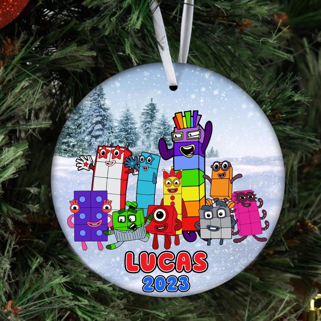 Personalized Number Blocks Ornament, Numberblocks Christmas Ornament ...