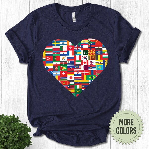 International Flag Shirt - Etsy