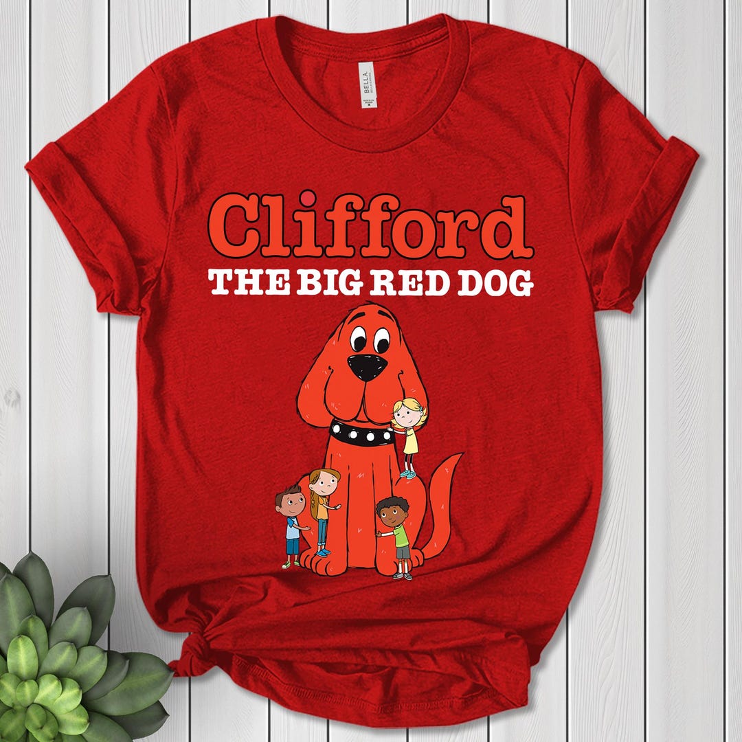 Clifford the Big Red Dog Shirt, Personalized Clifford Dog Family ...