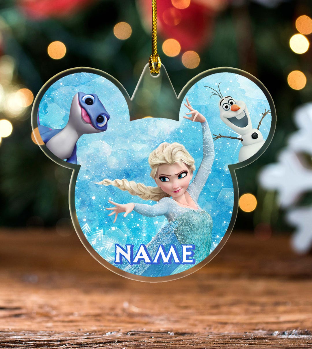 Personalized Frozen Christmas Ornament,custom Name Snow Princess Theme ...