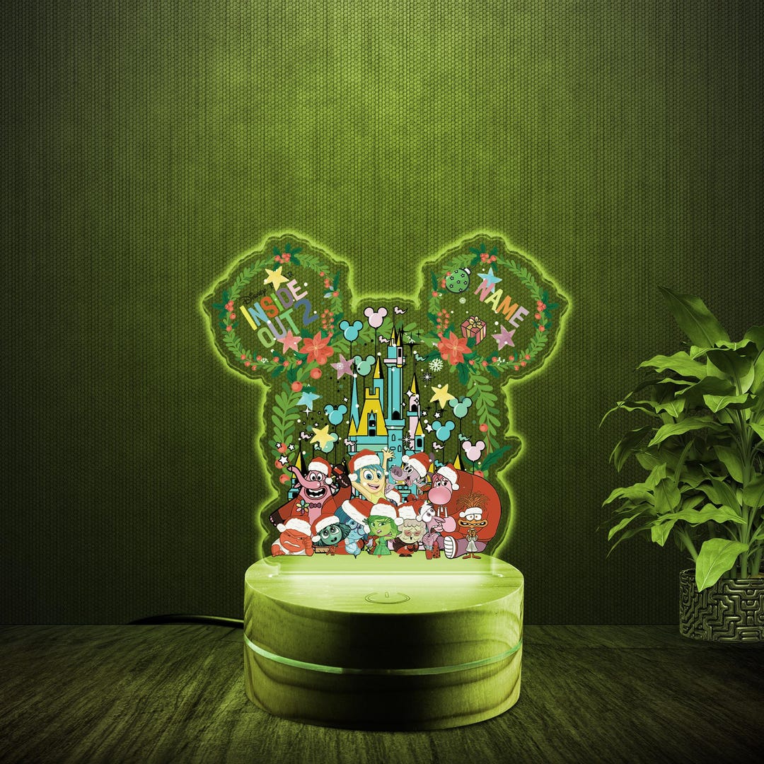 Personalized Disney Inside Out Night Light, Inside Out 2 Movie Emotions ...