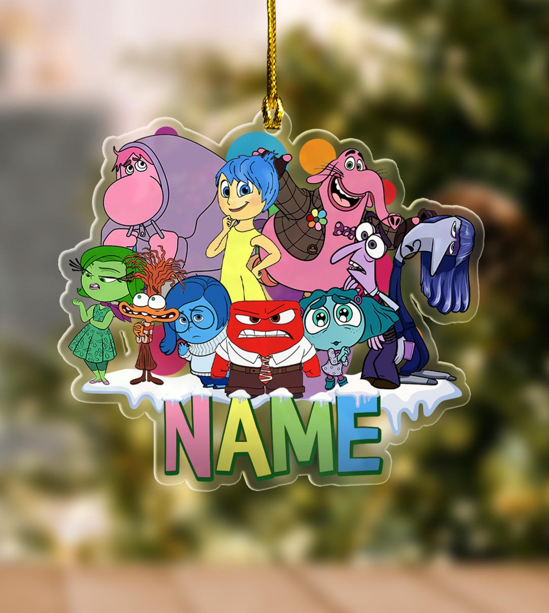 Personalized Inside Out Ornament,disney Xmas Ornaments,custom Inside ...
