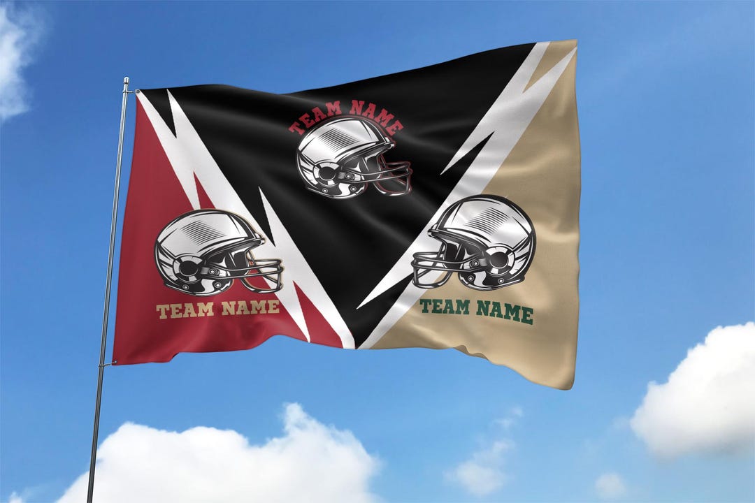 Custom House Divided Flag, Custom Flag, House Divided Flag, Football ...