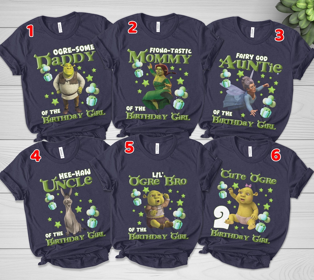 Personalized Shrek Birthday Shirt Ogre Family Matching Tee Custom ...