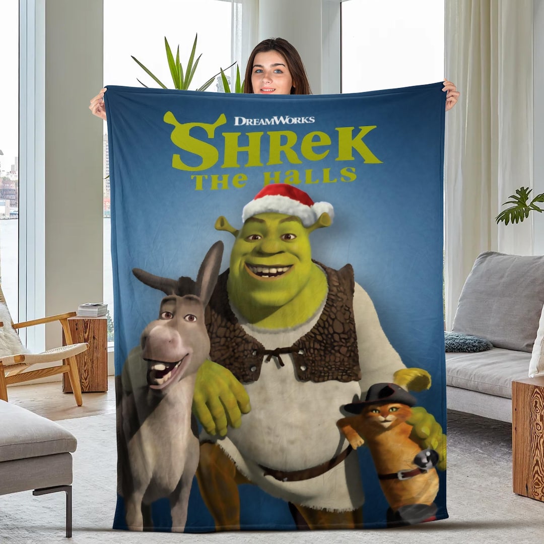 Personalized Shrek Characters Quilt Blanket,gift for Shrek Film Fans ...