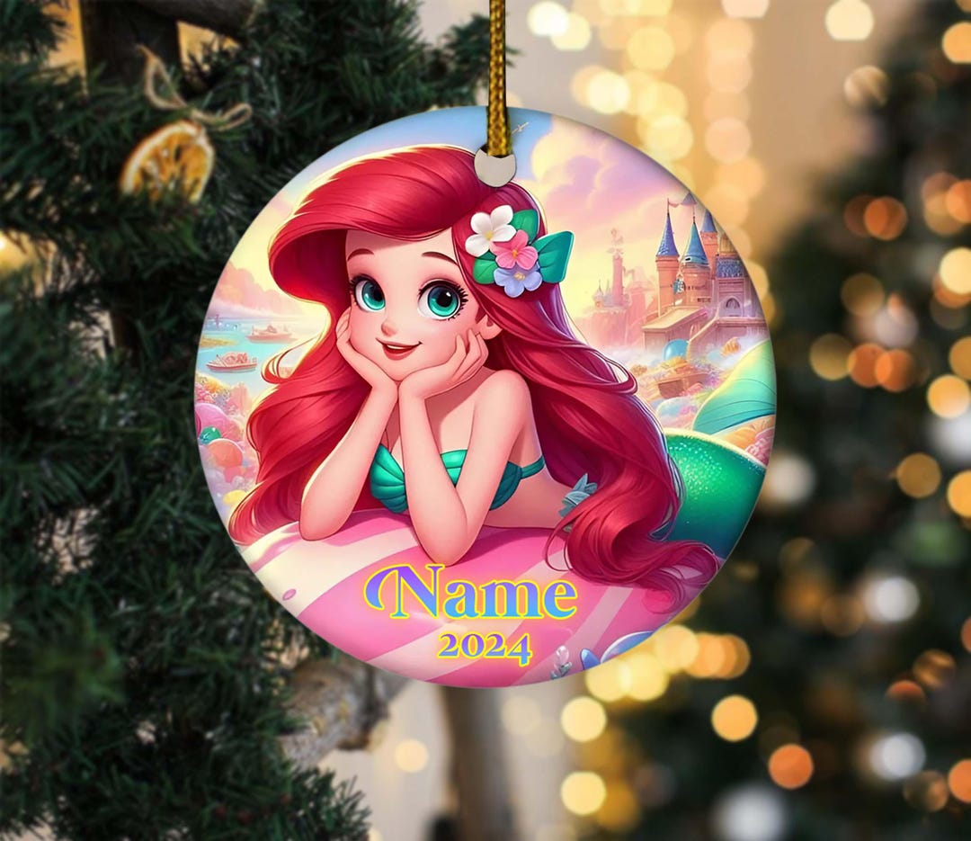 Personalized Disney the Little Mermaid Christmas Ornament, Disney ...