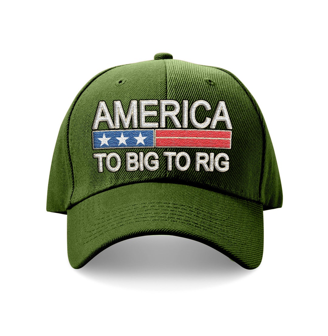 To Big to Rig Hat, Election 2024 Hat, Trump 47 Hat, We the People ...
