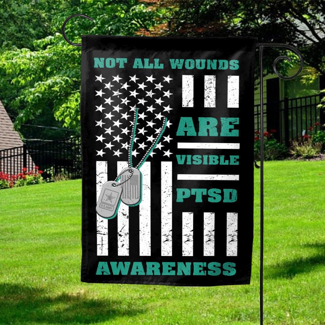 Teal Awareness Ribbon Garden Flag,personalized With Name,support for ...