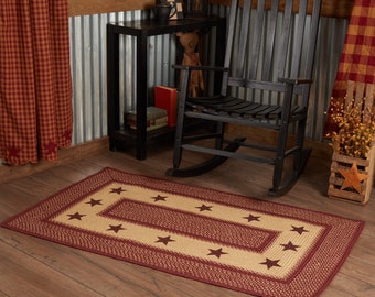 Primitive Rug | Etsy