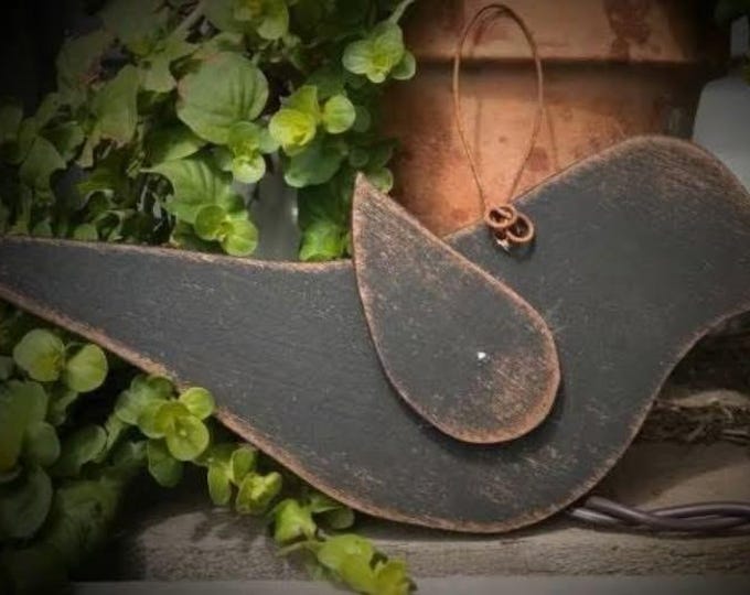 Black Crow Hanger/ornament, Wood Primitives - Etsy