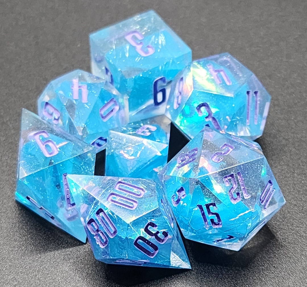 Gossamer Sea - 7 Piece Dice Set - Etsy