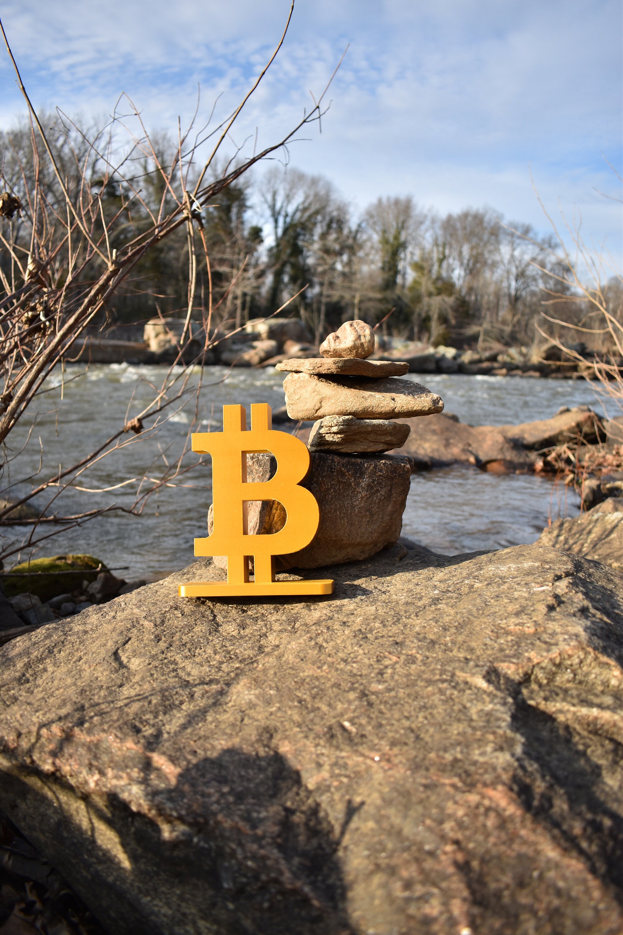 3D Printed Bitcoin Logo Bitcoin Stand - Etsy