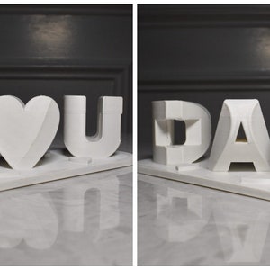 I Love You Dad 3D Printed Ambigram - Etsy