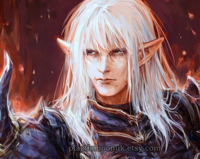 Estinien Varlineau Wyrmwood A4 Matte Art Print Final Fantasy 14 - Etsy